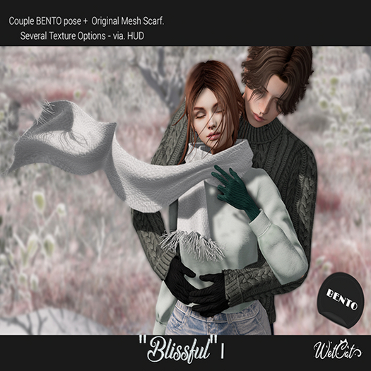 Second Life Marketplace - ::WetCat:: "Blissful" Couple Pose I [Bento]